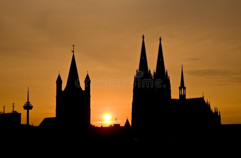 Silhouette Of Building During Sunset Picture. Image: 82964603