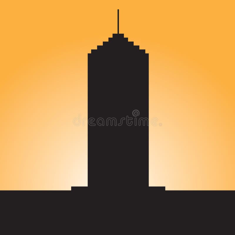 Silhouette of Building. Vector Illustration Decorative Design Stock ...