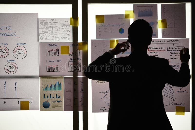 Explaning work on phone stock photo. Image of consulting - 102608080