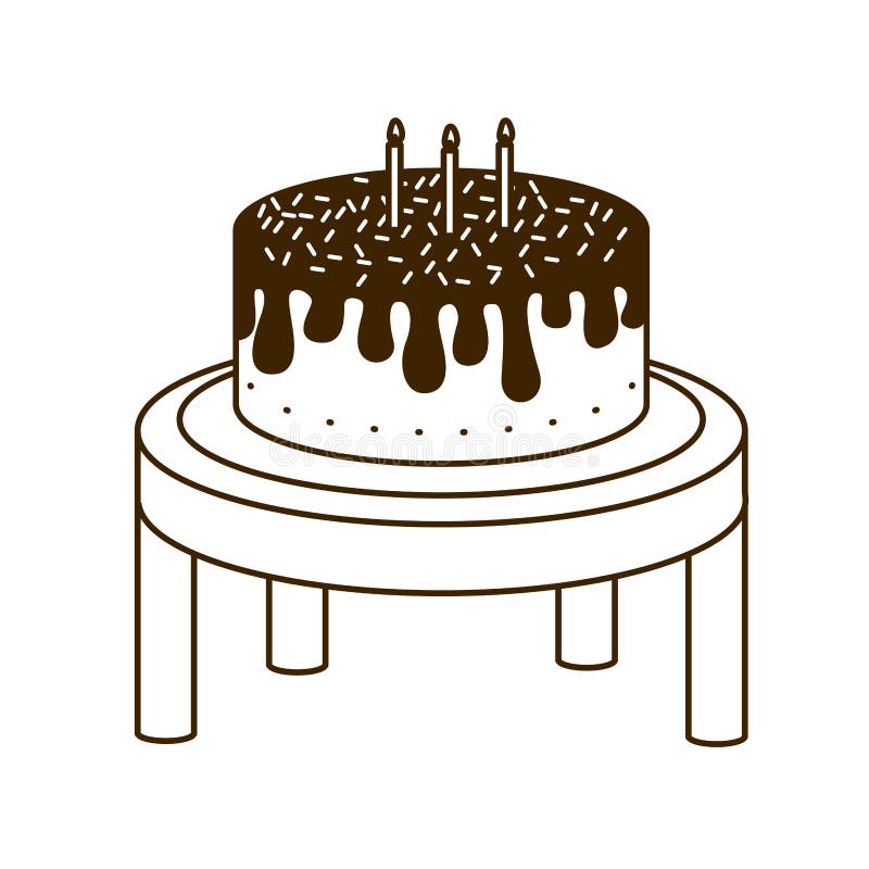 Cake On The Table Clipart