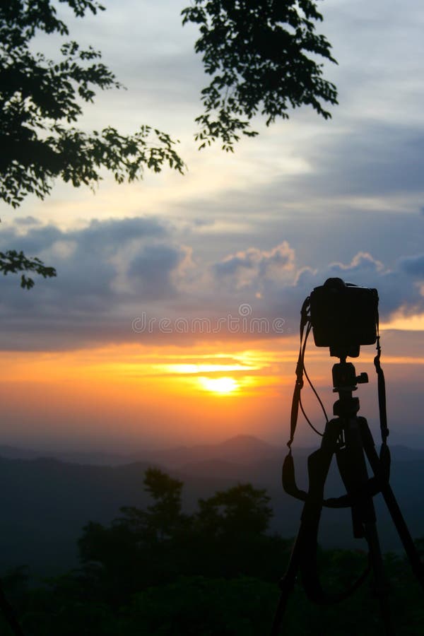 Silhouette of a camera stock photo. Image of outdoor - 42666592