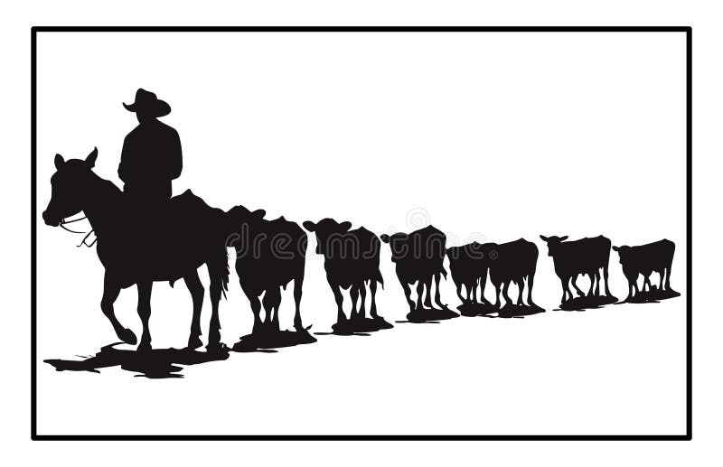 Cattle Drive Clipart Cattle Drive Vector Stock Illustrations – 162
