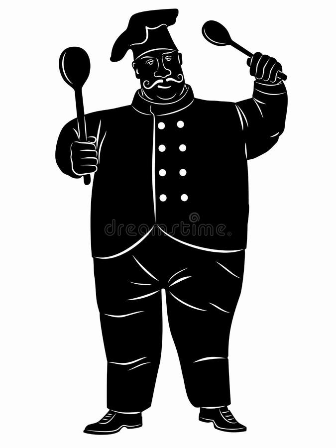 Fat Chef Black Stock Illustrations – 486 Fat Chef Black Stock ...
