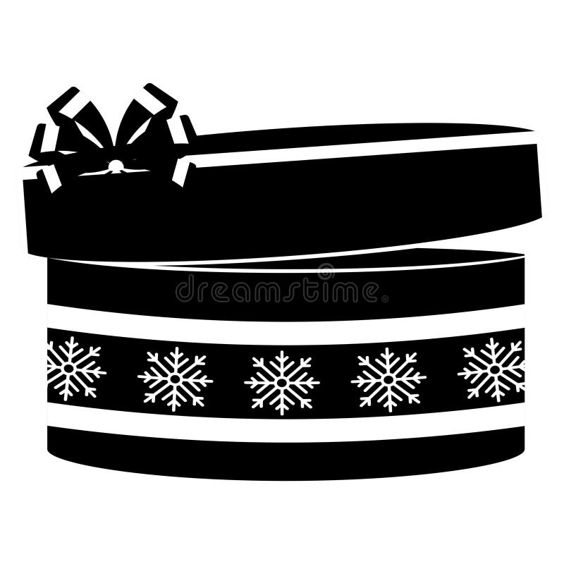 Silhouette of a Christmas Present Icon Vector Stock Vector ...