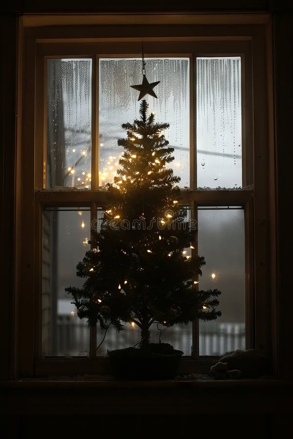 Christmas Tree Window Silhouette Stock Illustrations – 1,286 Christmas ...