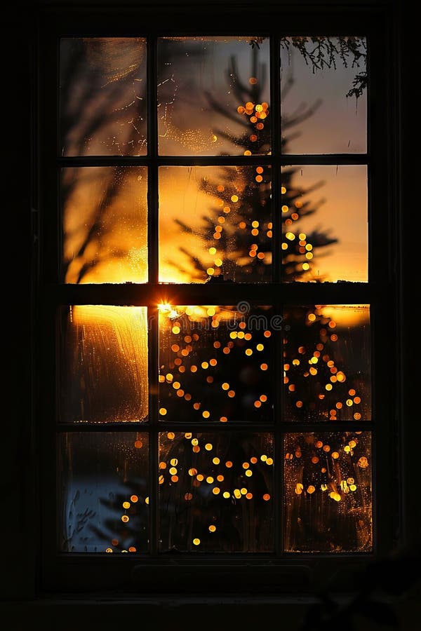 Christmas Tree Window Silhouette Stock Illustrations – 1,199 Christmas ...