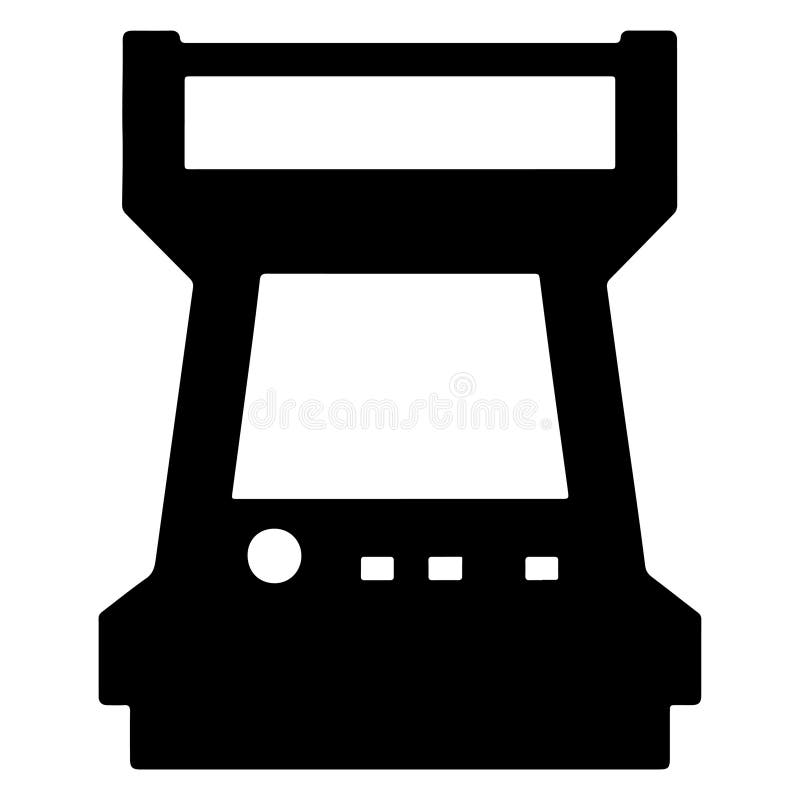 Vector Illustration of a Retro Arcade Machine Stock Vector ...