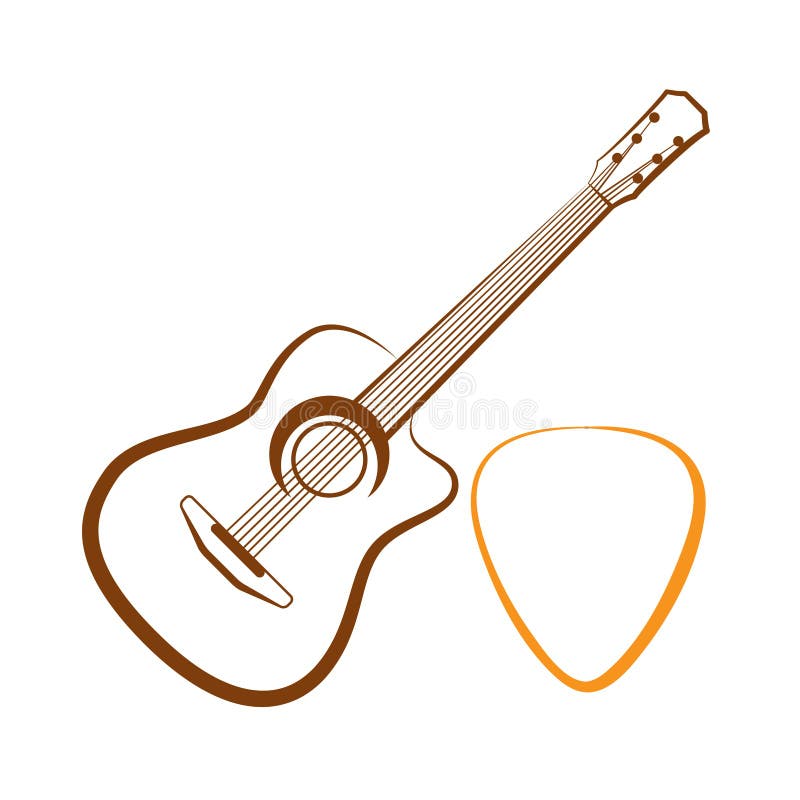 Silhouette of Classical Guitar Stock Vector - Illustration of rock ...