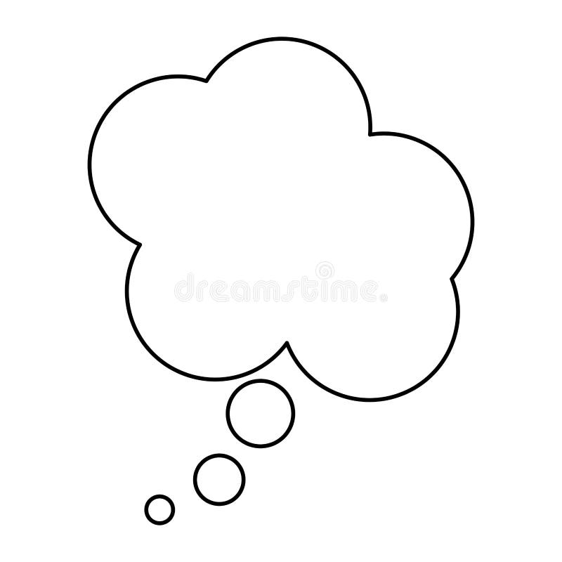 Silhouette Cloud Dialog Box Design Stock Illustration - Illustration of ...