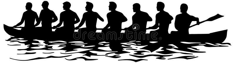 Rowing Team Silhouette Stock Illustrations – 573 Rowing Team Silhouette ...