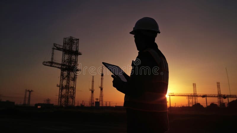 Construction Worker Tablet Stock Illustrations – 1,039 Construction ...