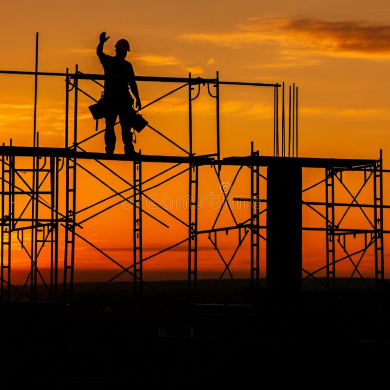 Construction Worker Waving Stock Illustrations – 250 Construction ...