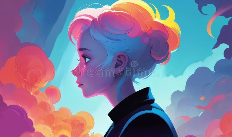 Silhouette Conveys a Sense of Sadness and Loss Stock Illustration ...