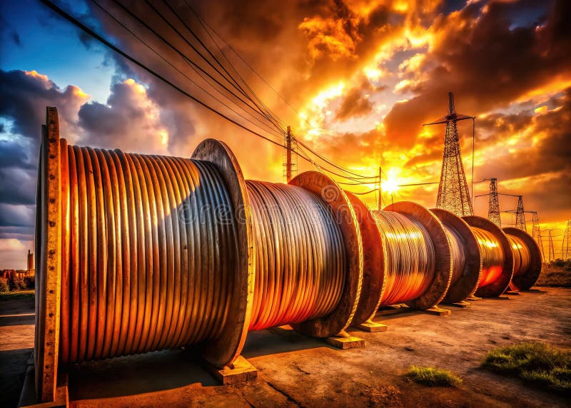 Electrical Cable Reels Stock Illustrations – 40 Electrical Cable Reels ...