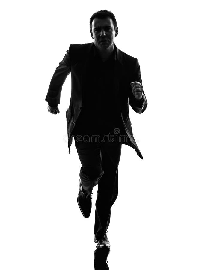 Un Calcul De Silhouette D'homme D'affaires Image stock - Image du ...