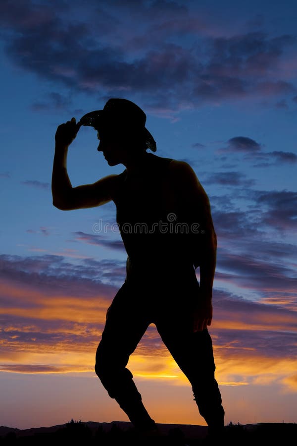 Cowboy Silhouette Leaning Stock Photos - Free & Royalty-Free Stock ...