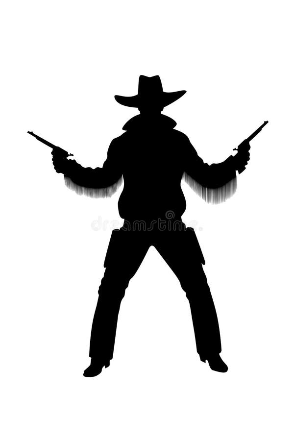 Cowboy Gun Silhouette