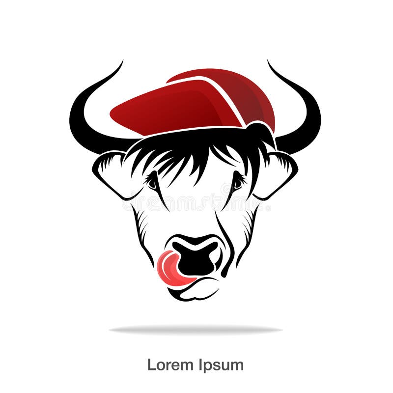 Silhouette Cows with Cool Red Cap Stock Vector - Illustration of farmer ...