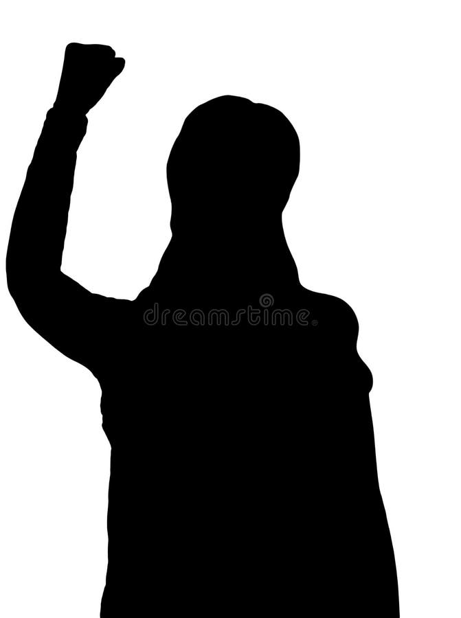 Silhouette crisis protest stock image. Image of background - 224511065
