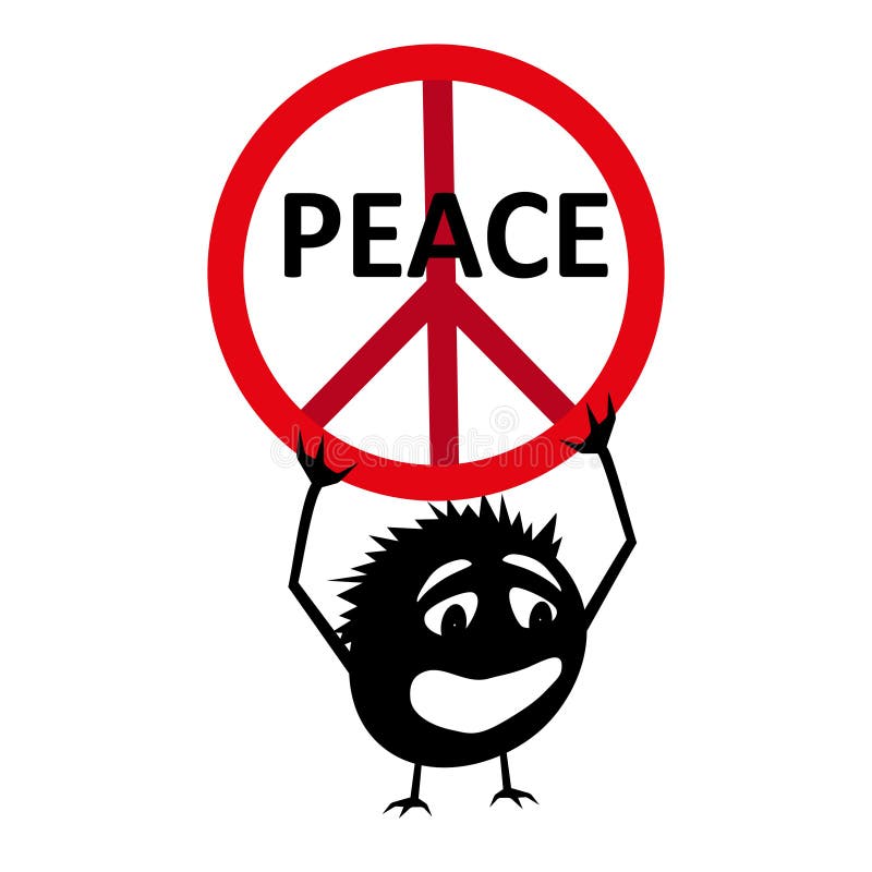 Monster Peace Sign Stock Illustrations – 269 Monster Peace Sign Stock ...