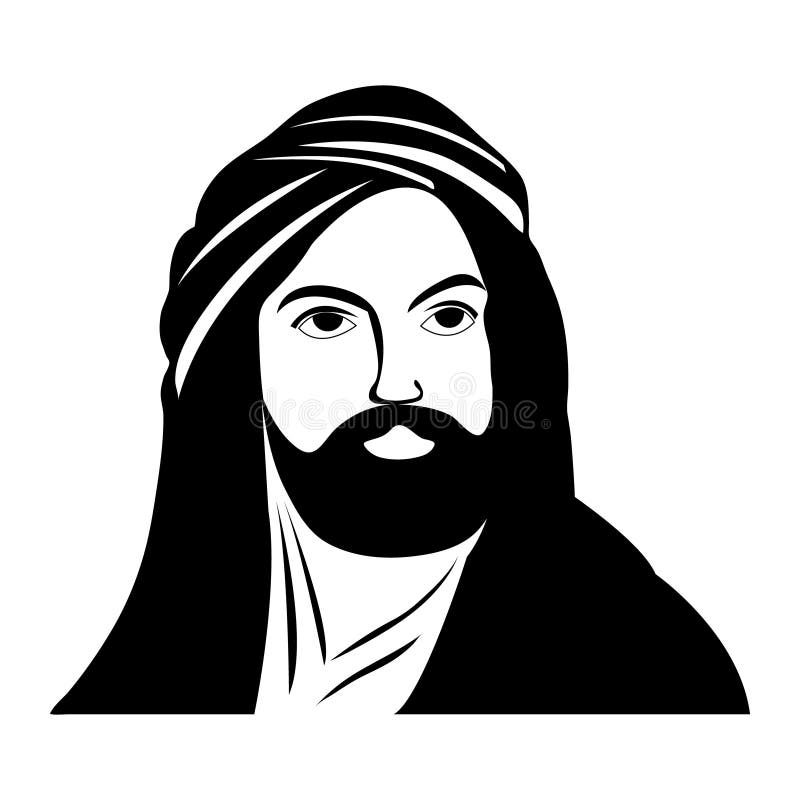 Silhouette d'Imam Ali illustration de vecteur. Illustration du arabie ...