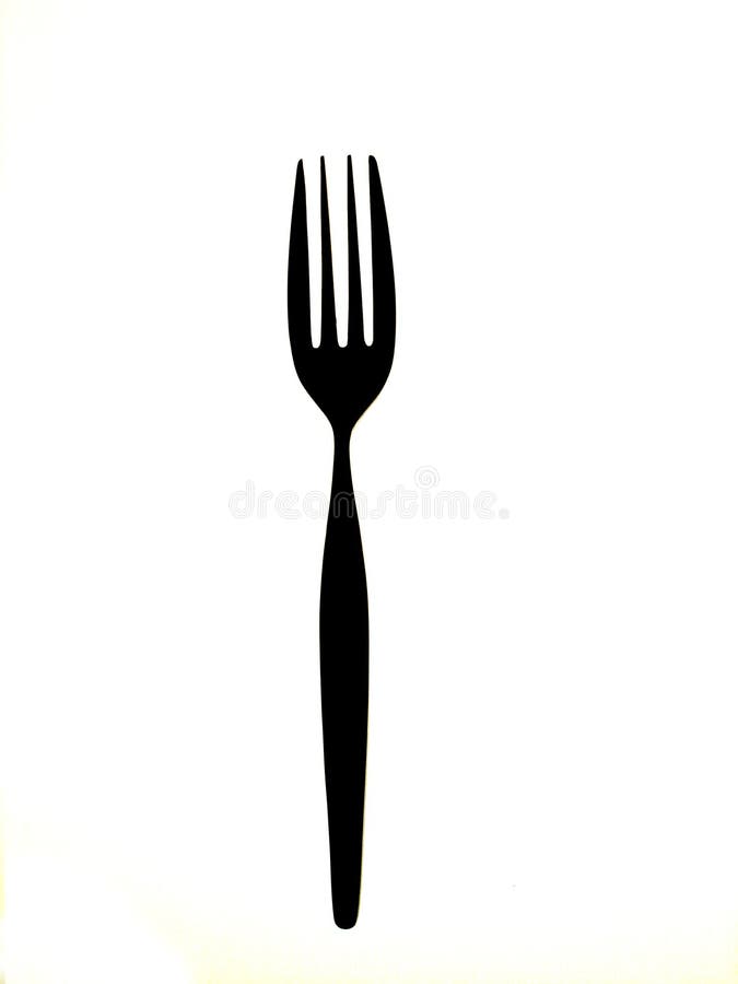 Silhouette D'une Fourchette Image stock - Image of fourchette, abstrait ...