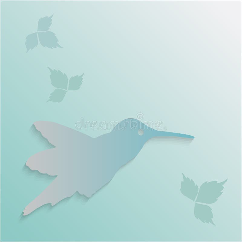 Silhouette de colibri illustration stock. Illustration du décoration ...