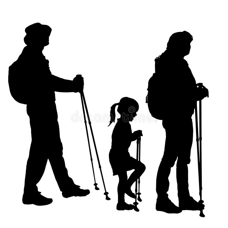 Silhouette Des Marcheurs Stock Illustrations, Vecteurs, & Clipart ...