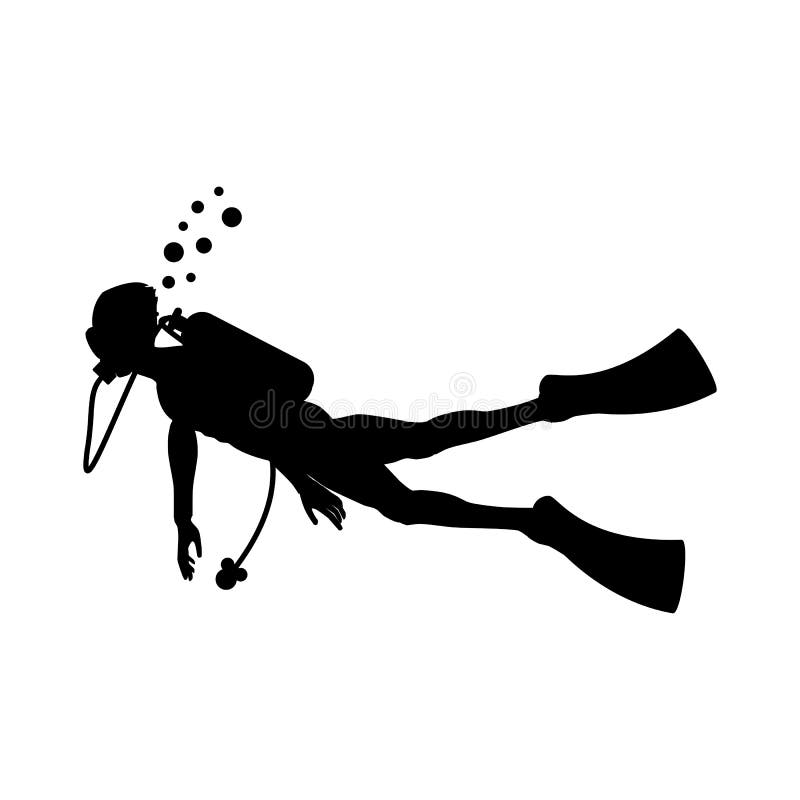 Plongeur Vector Illustration Illustration de Vecteur - Illustration of ...