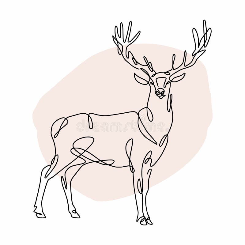 Moose Continuous Line Stock Illustrations – 74 Moose Continuous Line ...