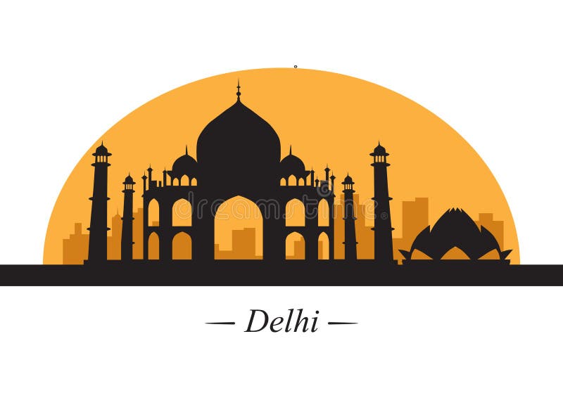 Delhi Map. Vector Illustration of Delhi Map Stock Vector - Illustration ...