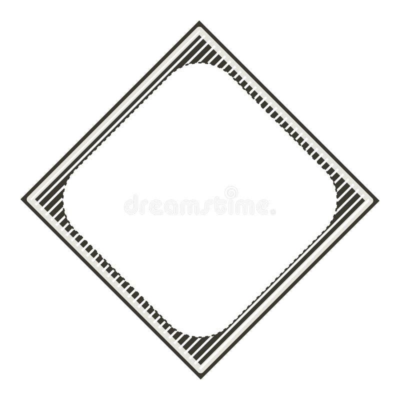 Diamond Shape Silhouette Vector