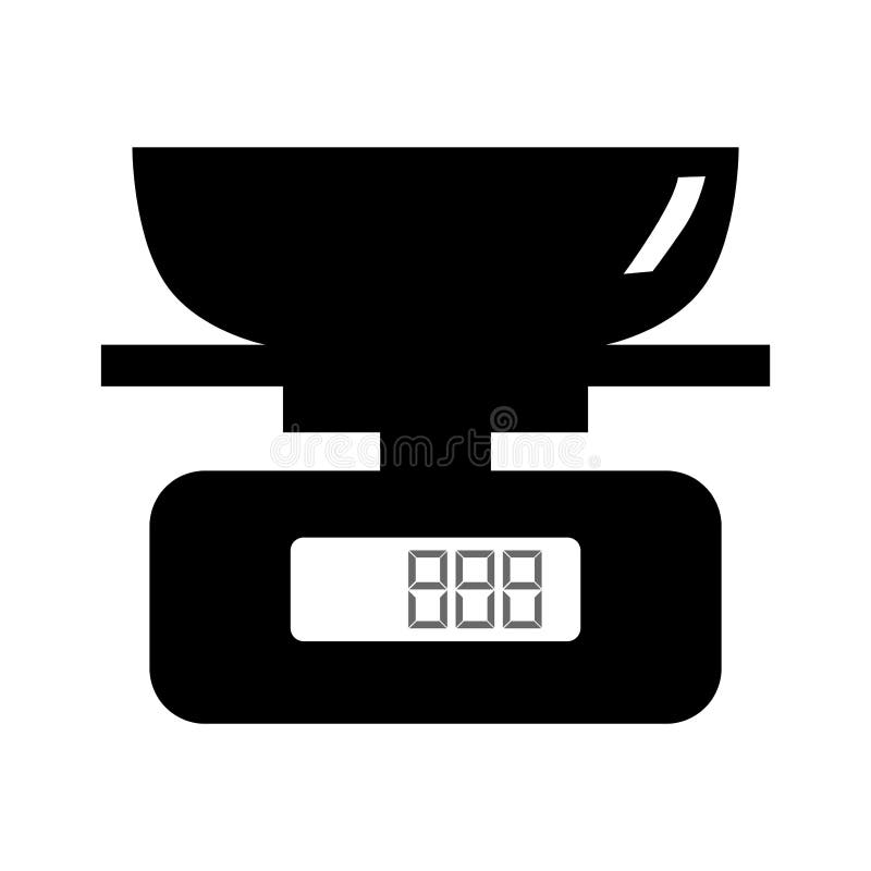 Weighing scales silhouette stock vector. Illustration of legal - 9337283