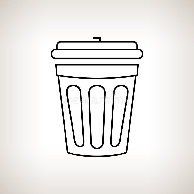 Black Dustbin Stock Illustrations – 7,299 Black Dustbin Stock ...