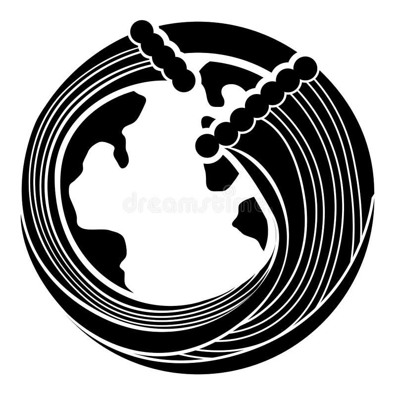 Earth and waves background stock vector. Illustration of design - 14392418