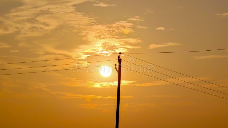 Lines at sunset stock image. Image of renewable, source - 359035097