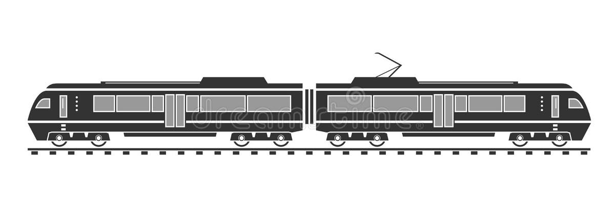 Modern Train Silhouette Stock Illustrations – 6,797 Modern Train ...