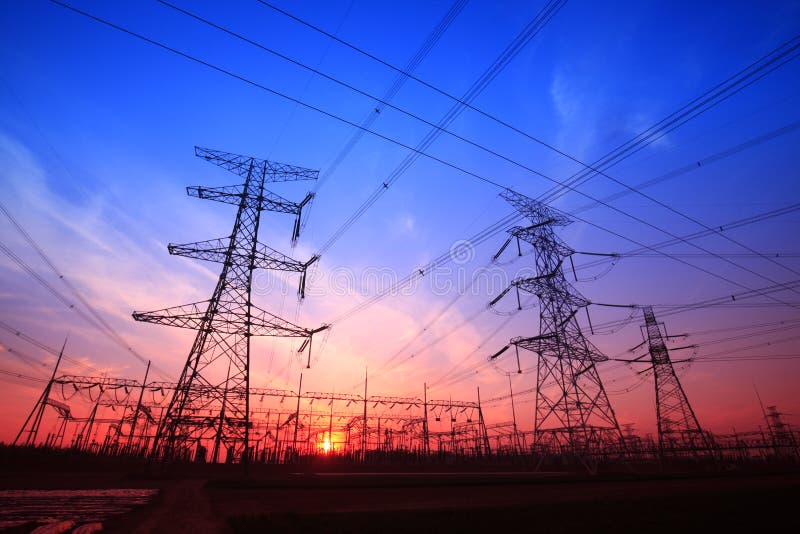 Pylon stock photo. Image of electrical, isolator, energy - 172695518