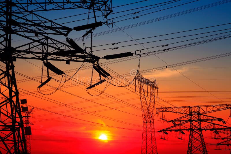 Pylon stock photo. Image of electric, electrical, isolator - 125489634