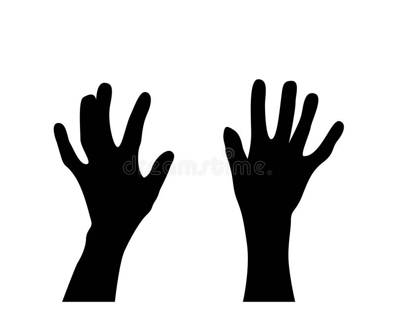 Silhouette Human Right Hand Stock Illustrations – 1,938 Silhouette ...