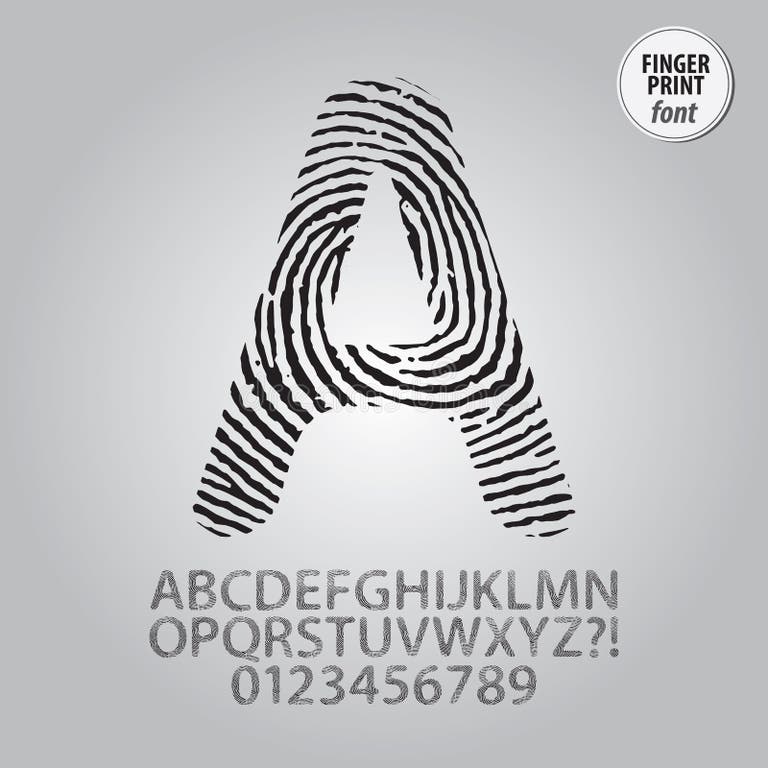 Fingerprint Font Stock Illustrations – 1,039 Fingerprint Font Stock ...