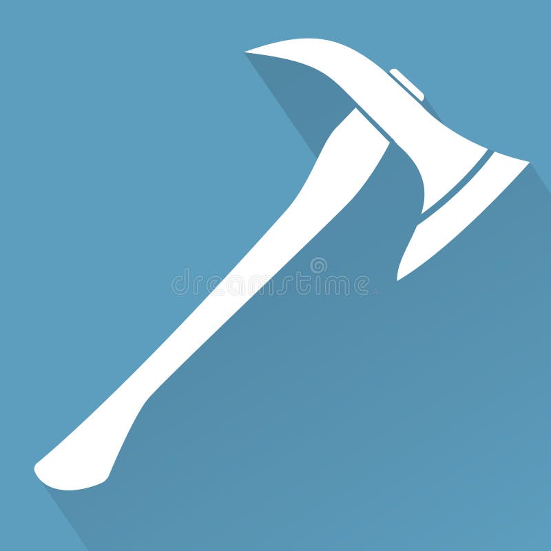 Silhouette of Firefighters Axe Stock Vector - Illustration of iron ...