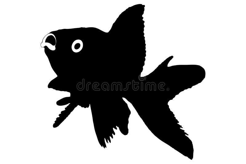 Silhouette of a fish stock illustration. Illustration of swim - 26509437