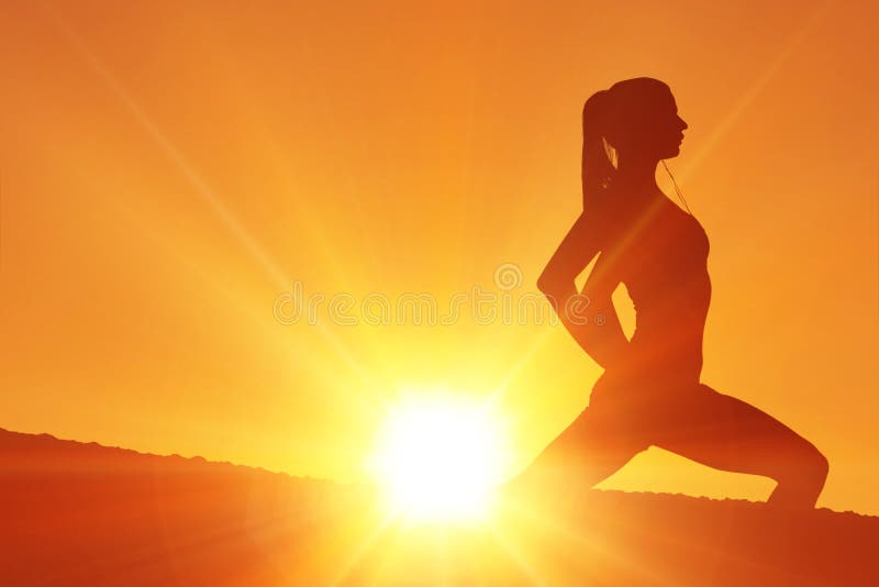 Silhouette of fit person stock illustration. Illustration of outline ...