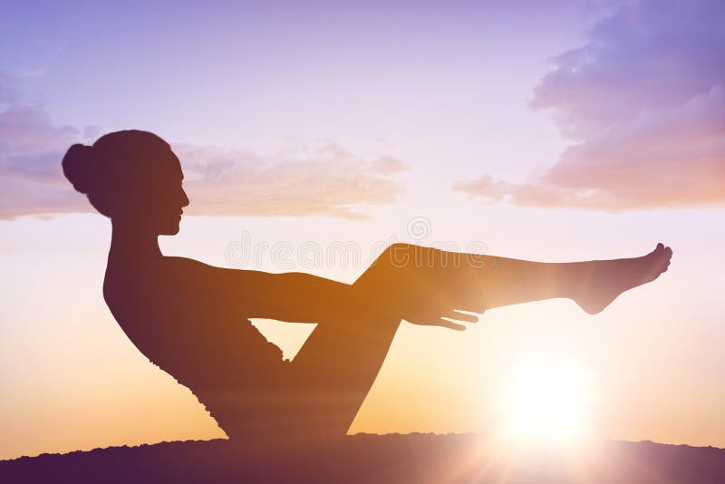 Silhouette of fit person stock illustration. Illustration of person ...