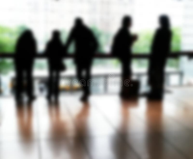 Silhouette of five people stock photo. Image of indoors - 51799226