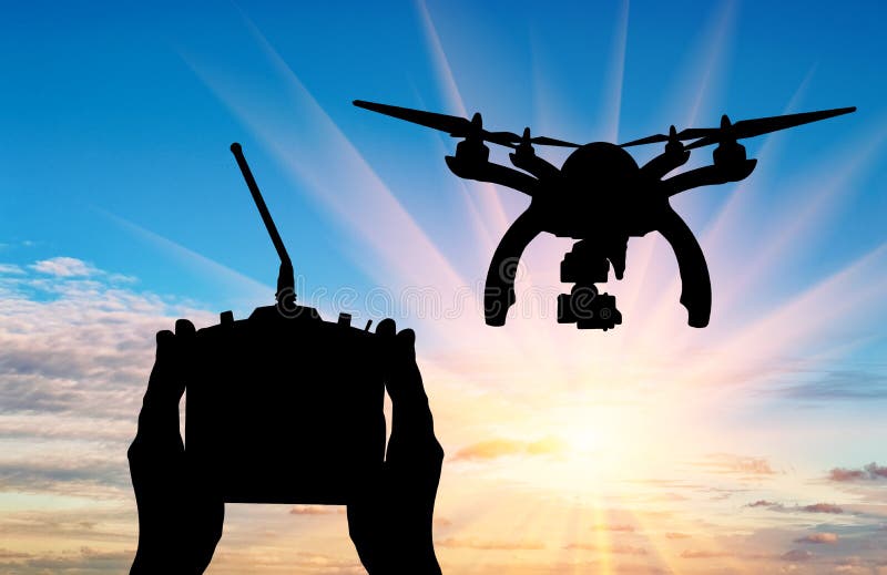 Silhouette Drones Stock Illustrations 541 Silhouette Drones Stock