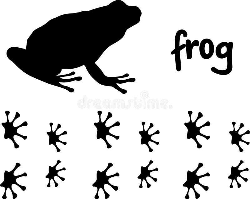 Frog Footprints Clip Art