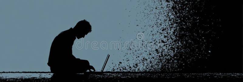 Frustrated User Struggles with Crashing Laptop while Working Late at ...