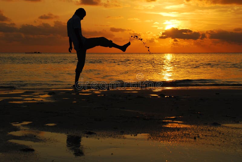 Silhouette fun stock photo. Image of happy, holding, female - 7631522